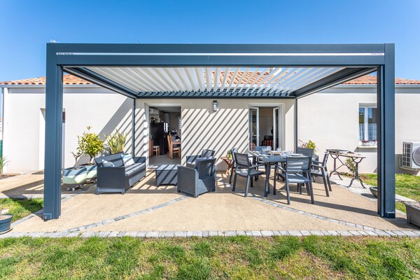 Casa De Vacaciones 'Maison Salorge' Con Piscina Privada, Wi-fi Y Aire Acondicionado - Moutiers-les-Mauxfaits