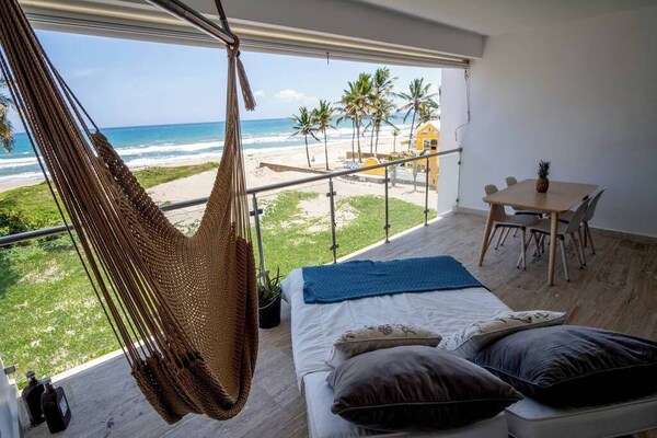 Penthouse Cabarete Ocean Front/270°view 110m2+sunroof - Cabarete