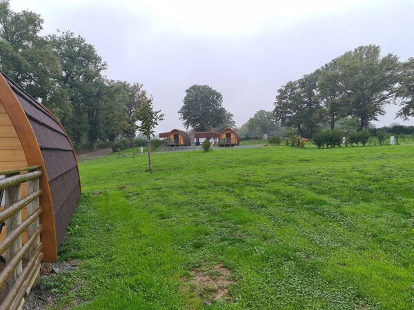 Cabaña En El Bosque Cerca De Base Náutica Con Terraza Y Parking - Centro