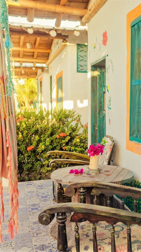 Cabaña Arhuaco  En Chévere Beach: Confort Y Naturaleza Frente Al Mar Caribe - Ciénaga