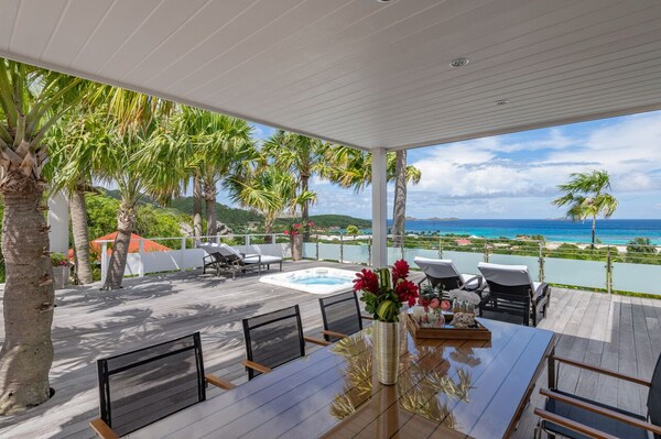 Villa à St Jean - Vue Spectaculaire Sur La Baie - Très Privée - 4 Chambres - Saint-Barthélemy