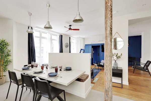 Authentic Loft - 2br/8p - Oberkampf - Gare de l'Est - Paris