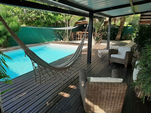 Espace Case / Apartment In Private Residence With Swimming Pool - French Guiana