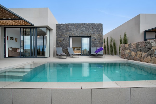 Villa De Vacaciones 'Yucas 13' Con Vistas Al Mar, Wi-fi Y Aire Acondicionado - Maspalomas