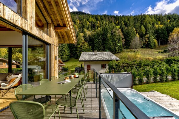 Chalet Avec Piscine, Sauna Et Jacuzzi, Capacité 12 - Argentière