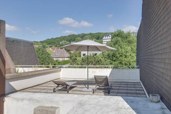 Wunderschöne 6p/2br-wohnung Mit Meerblick - Trouville - Deauville