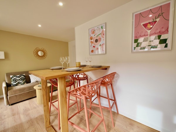 D-day Suites: Dune 35m² Centre Ville - 4 Pers/2min De La Gare/15min D'utah Beach - Manche