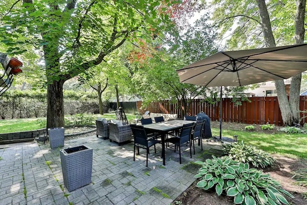 Pine Retreat: Private 2br Unit With Patio & Fireplace (Free Parking) - Blainville