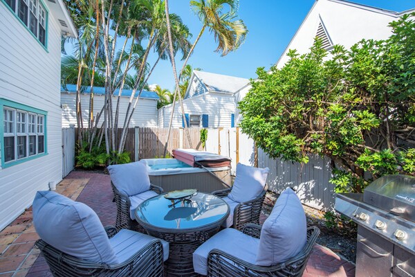 Duval Street Retreat | Dog-friendly Home W/ Hot Tub, Patio, & Parking - Key West, FL