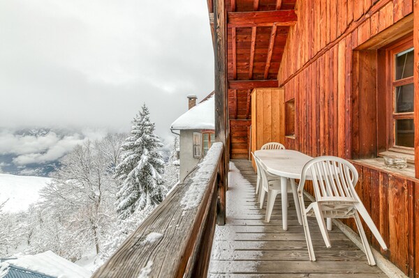 Apartamento 'Magnimon 2 - Le Charme Rustique' Con Vistas A La Montaña, Terraza Privada Y Wi-fi - Villard-Reculas