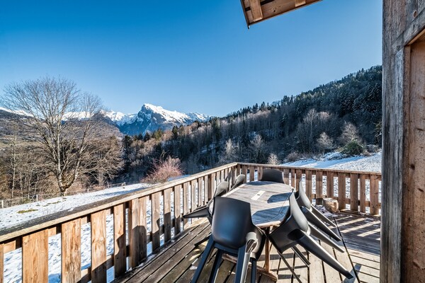 Chalet 'Le Mas Devant' With Mountain View, Private Terrace And Wi-fi - Morillon