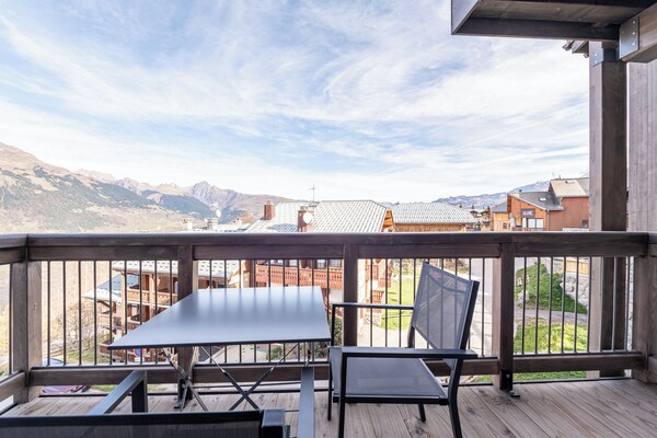 Apartamento 'L'écrin Des Sapins' Con Vistas A La Montaña, Balcón Y Wi-fi - Aime