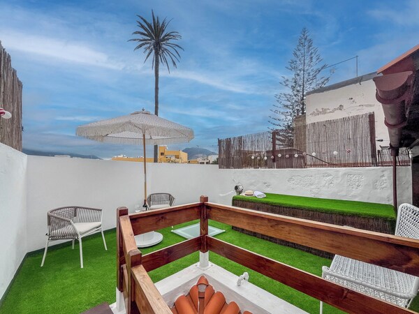 Casa Libelvik En Pleno Centro Galdar Con Terraza - Sardina