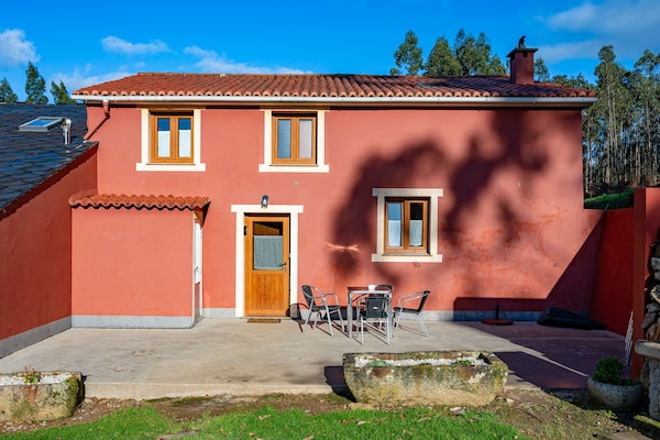 Casa Rural "Esteiro" Con Jardín Compartido Y Wi-fi - Galicia