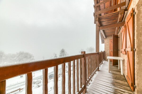 Appartement 'Souveraine 3 Charmant Appartement' Avec Vue Sur Les Montagnes, Balcon Et Wi-fi - Villard-Reculas