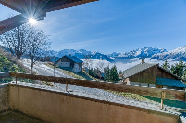 Appartement "Regain 1" Avec Vue Sur Montagne Et Balcon - Isère