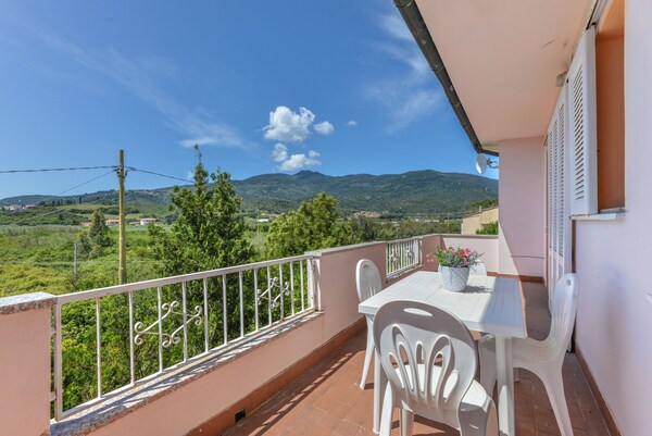 Apartment 'Trilocale Bonalaccia 2' With Shared Pool, Private Terrace And Wi-fi - Elba
