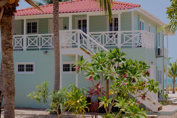 Beachfront Villa For 8, 4 Rooms, 5 Beds-family Fun - Placencia