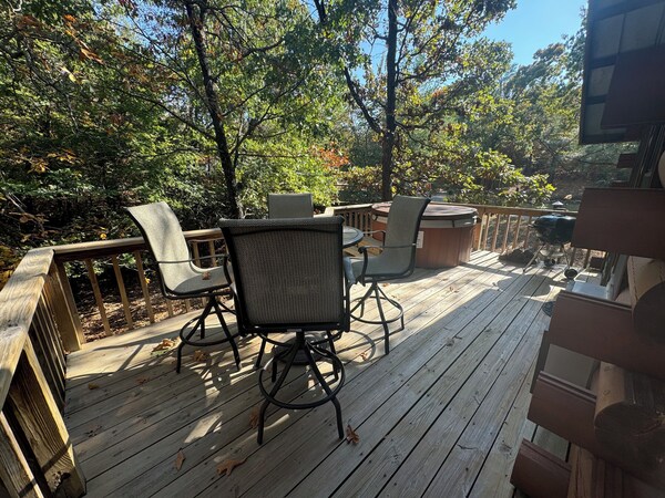 Morning Star Romantic Log Cabin In The Woods. Hot Tub & Wood Burning Fire Place. - Disney, OK