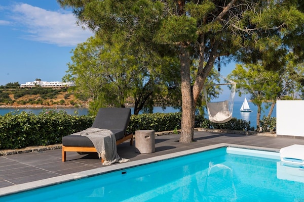 Wonderful Crete Hotel | Seafront Bungalow | Private Pool | Furnished Veranda | Panoramic Views On Mirabello Bay | Hotel Wellness & Gym | Agios Nikolaos - Agios Nikolaos