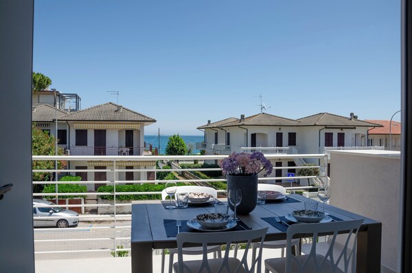 Appartamento Moderno E Luminoso Al Primo Piano, Con Vista Mare! - Recanati