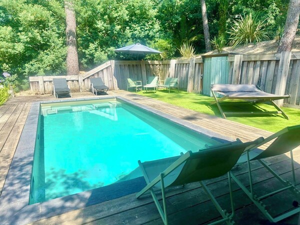 Herrlich Neu Renoviertes Landaiser Haus Mit Beheiztem Pool - Cap Ferret