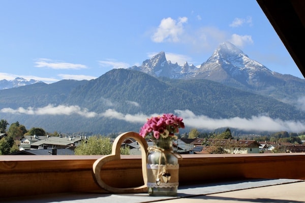 Vacation Apartment Watzmannblick, 1-5 Pers. 80m², 2 Bedrooms, Shower/wc, Bathroom - Berchtesgaden