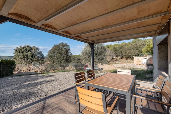Rural Home 'Cal Trumfet' With Mountain View, Private Terrace And Wi-fi - Cardona, Spain
