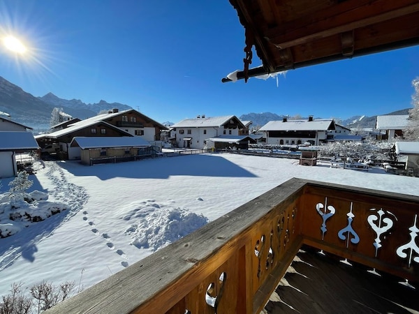 Nr. 1 "Karwendelblick" Fewo, 1 Schlafr., Du,wc - "Beim Henser", Ferienwohnung - Walchensee