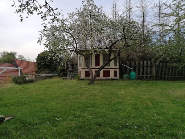 "Fewo Garten", Bad, Wc, Gartenseitig - Ferienhaus Zur Alten Korbmacherei - Freyburg (Unstrut)