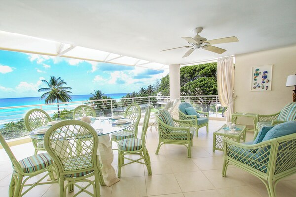 Palm Beach 401, Hastings Barbados, 2 Bdrm Condo. Stunning Ocean & Garden Views! - Worthing