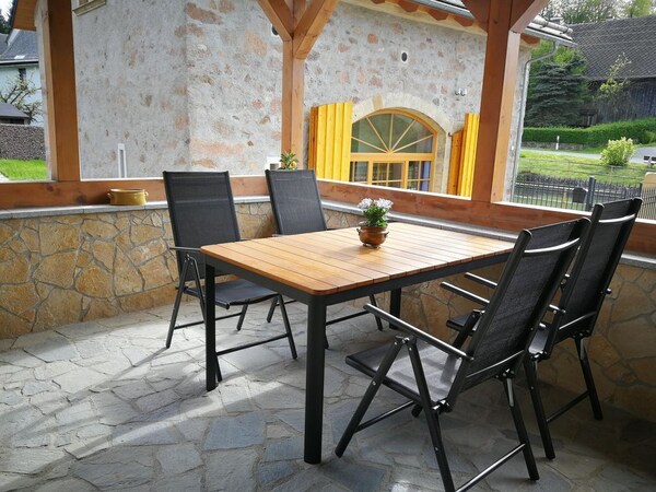 Ferien In Der Alten Scheune - Ferienhaus, 2 Schlafzimmer, Dusche, Bad, Wc - Sachsen