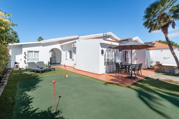 Exclusiva Villa De Vacaciones En Maspalomas Con Piscina Climatizada Con Burbujas - Maspalomas