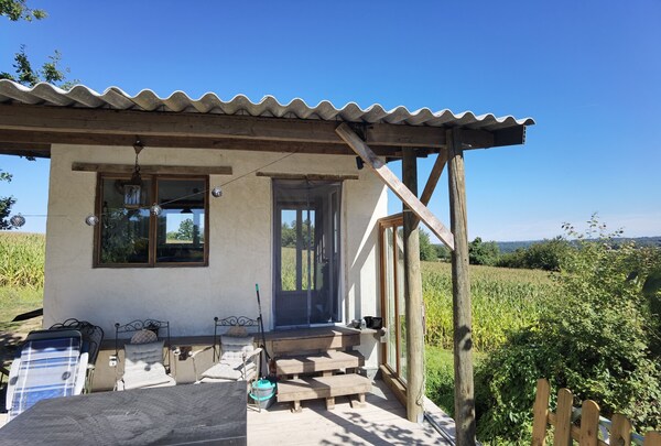 Tiny Home 'Bord De L'étang - Iri' Avec Vue Sur Lac, Piscine Partagée Et Terrasse Privée - Limousin