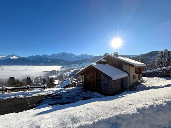 Modern Chalet In Combloux/megève 10-12 Persons With Panoramic Mont-blanc View - Cordon