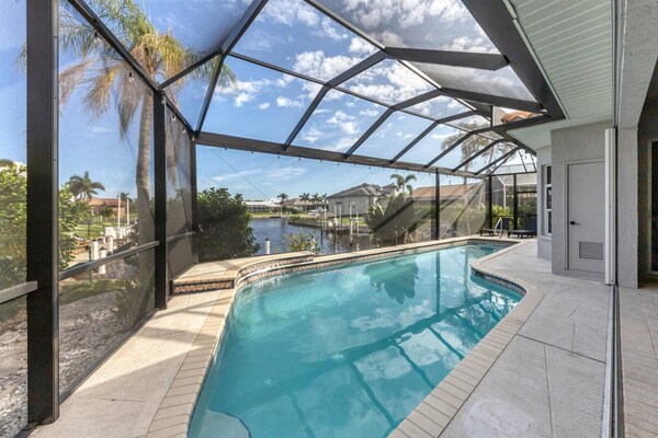 Charlotte County Villa 5878: Waterfront Pool & Spa Home - Punta Gorda, FL
