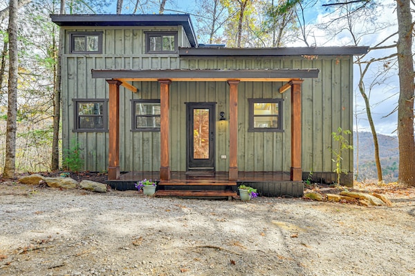 Deck & Fire Pit: Mtn-view Cabin In Rabun Gap - Clayton, GA