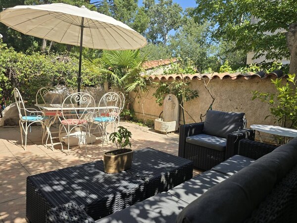 Charming 3-bedroom House With Wifi, Ac In Amazing Aix-en-provence - Meyreuil