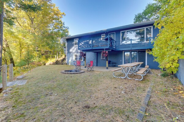 Antiquing & Fishing: Riverfront Waupaca Home! - Wisconsin