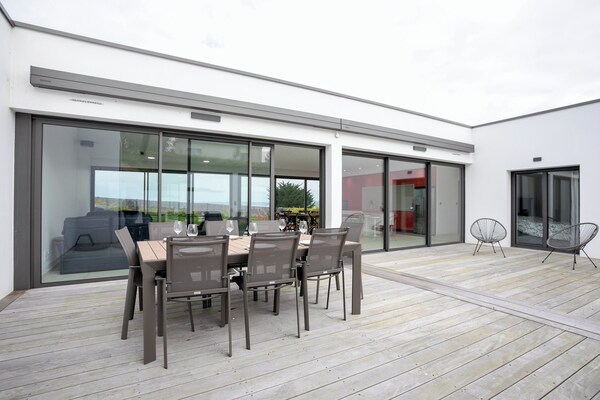 Villa 'Ker Marie' Mit Meerblick, Privater Terrasse Und Wi-fi - Locquirec