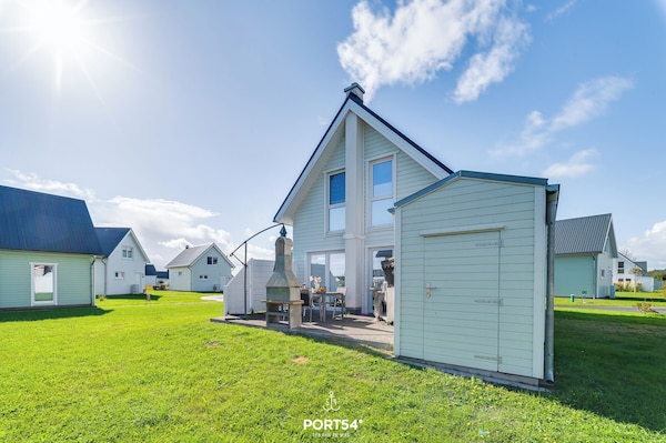 Huus Lee - Infrarotkabine, Badewanne, Kamin, Parkplatz, Terrasse, Strandkorb - Arnis