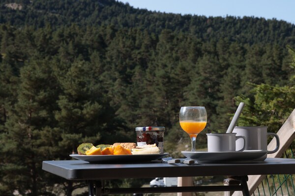 Magnificent Studio With Terrace And Garden With Breathtaking Mountain Views - Gréolières les Neiges