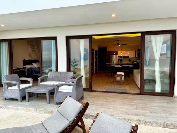 Cozy Apartment W/3bedrooms Oceanfront Wifi - Isla Mujeres