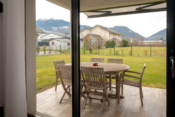 Casa De Vacaciones 'Les Chaudannes' Con Vistas A La Montaña, Wi-fi Y Aire Acondicionado - La Rochette