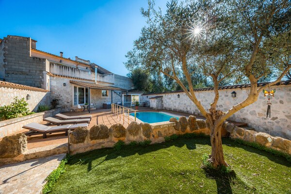 Casa De Vacaciones 'Villalonga' Con Piscina Privada, Wi-fi Y Aire Acondicionado - Santa Margarita
