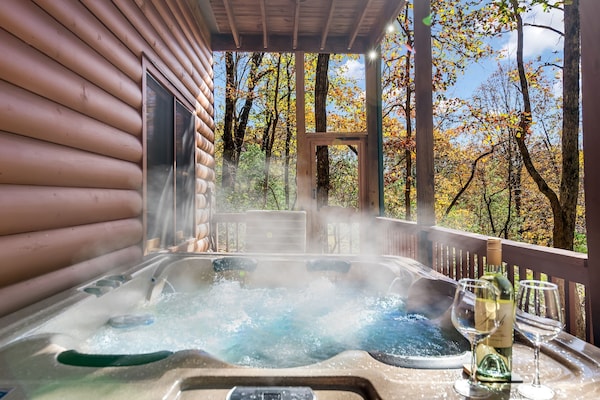 Log Cabin & Carriage House, Lake, Wineries, Hiking - Suches, GA