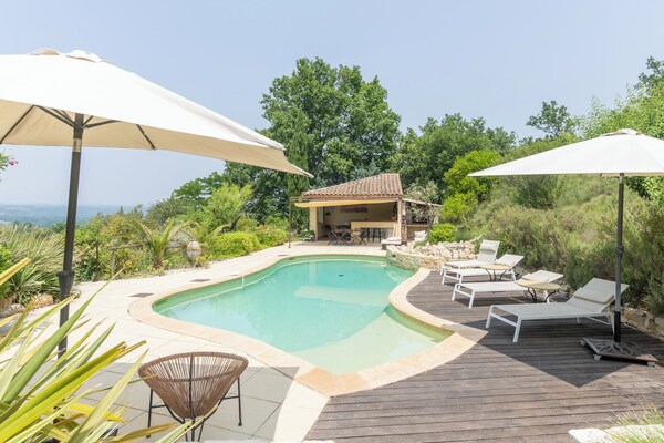 Villa 'Gite' Avec Piscine Privée, Jardin Privé Et Wi-fi - Parc national des Cévennes
