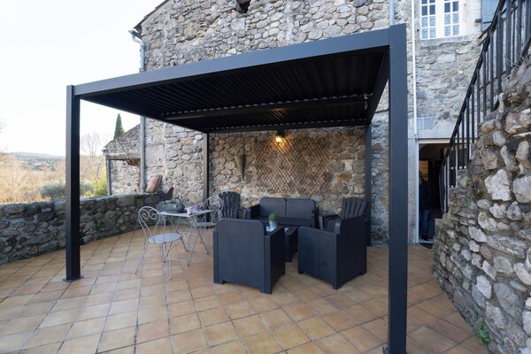 Appartement 'Cocoon - Bord Ardèche' Avec Terrasse Privée Et Wi-fi - Ruoms
