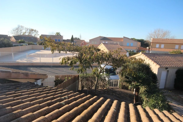 Holiday House With 2 Bedrooms, Airco, Conservatory, Residence Clos De Socorro Only 800m From The... - Portiragnes