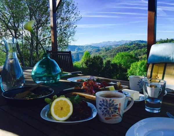 Maison De Campagne "Nela" Avec Vue Sur Les Montagnes, Terrasse Privée Et Wi-fi - Asturies